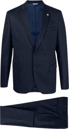 Manuel Ritz Homme, Costumes, Bleu, Taille: 4XL Costume &agrave; un bouton
