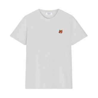 Maison Kitsun&eacute; Wei&szlig;e T-Shirts mit Fuchskopfstickerei - - Tops - Damen - Wei&szlig; - S