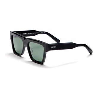 Valentino Retro-inspirierte V-Gold-I Sonnenbrille in Schwarz - - Accessories - Damen - Schwarzk - ONE SIZE