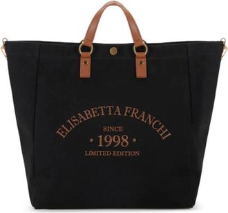 Elisabetta Franchi Femme, Sacs, Noir, Taille: ONE Size Sac Cabas