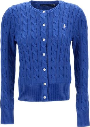 Polo Ralph Lauren Femme, Pulls, Bleu, Taille: 40 FR Button-Front Cardigan