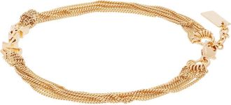 Saint Laurent Armband - Cassandre Charm Bracelet - Gr. M - in Gold - f&uuml;r Damen