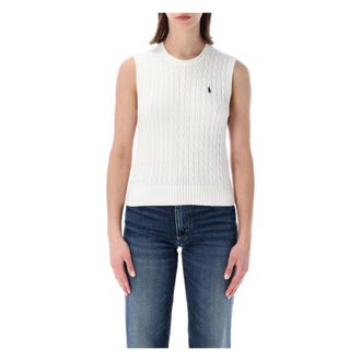 Polo Ralph Lauren Damen, Strickwaren, Wei&szlig;, LGr&ouml;&szlig;e