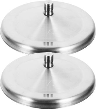 Luxshiny YARNOW 2pcs Tassendeckel Wiederverwendbar Edelstahl Becher Abdeckung 10cm Durchmesser Staubdichte Universal für Kaffee Keramikbecher Kaffeetassen Tee 