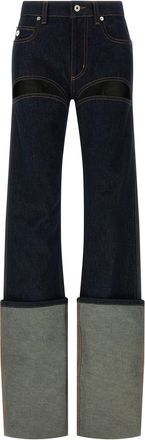 Jean Paul Gaultier Pantalon en jean avec d&eacute;coupes sur le devant