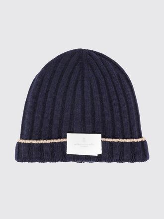 Brunello Cucinelli Gerippte Beanie von aus reinem Kaschmir mit Umschlag