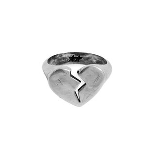 TwoJeys Broken Heart Ring - - Accessories - Herren - Grau - 53 MM