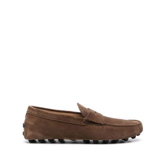 Tod's Braune Wildleder Loafers Flache Schuhe - - Shoes - Herren - Braun - 41 EU