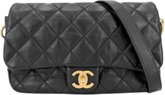 Chanel Pre-owned Sac Bandouli&egrave;re Matelass&eacute; - Femme - Pre-owned - Noir - Taille: ONE Size