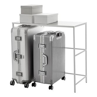 Yamazaki Tableware Home Tower Erweiterbares Kofferregal, Schrankgep&auml;ck-Organisation, Kleiderb&uuml;gel, Metallregal - Stahl