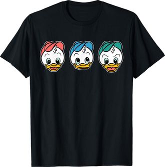Disney Huey Dewey & Louie Duck Big Face Retro Trip Matching T-Shirt