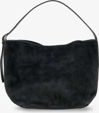 Toteme Medium Belted suede shoulder bag - TOTEME - gender_Woman