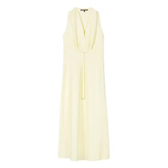 Luisa Cerano Femme, Robes, Jaune, Taille: 36 FR Robe avec Lin