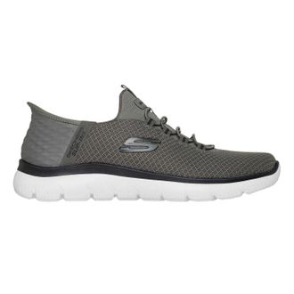 Skechers Summits - High Range Sneaker f&uuml;r Herren, Zum Reinschl&uuml;pfen (Oliv)