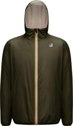 K-Way WMR Gr&uuml;n Schw&auml;rzliche Giubbotto - - Jackets - Herren - Gr&uuml;n - 2XL