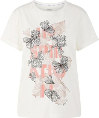 Marc Cain Rundhals-T-Shirt Rethink Together - - Tops - Damen - Wei&szlig; - XS