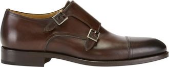 Magnanni Handgefertigte Doppelmonk-Schuhe aus Nappaleder in