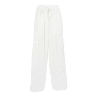 P.A.R.O.S.H. P.a.r.o.s.h., Femme, Pantalons, Blanc, Taille: 40 FR Ninja Wide Pantalons