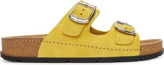 Scholl Pantoletten Scholl Bora 2 Buckles MF32609 Gelb