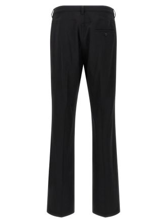 Balenciaga Mens Black Wool Dress Pants