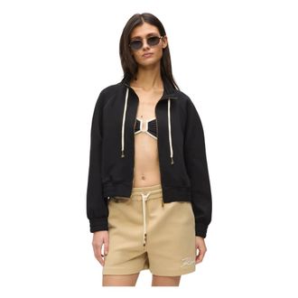 Karl Lagerfeld Femme, Sweatshirts et sweats &agrave; capuche, Noir, Taille: 38 FR Veste style sport avec accents logo