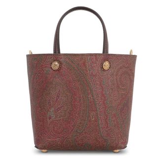 Etro Paisley Muster Mini Tote Tasche - - Bags - Damen - Braun - ONE SIZE