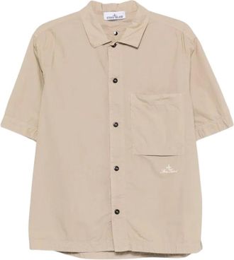 Stone Island Homme, Chemises, Beige, Taille: M Camicia M/corta