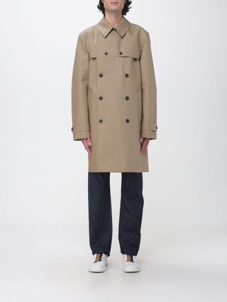 Fendi Knielanger zweireihiger Baumwoll-Trenchcoat von mit R&uuml;ckenschlitz