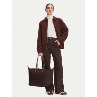 Tommy Hilfiger Handtasche Tommy Hilfiger Popette Maxi Tote AW0AW17996 Braun