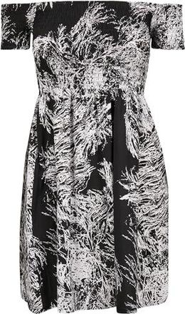 Urban Classics Pantalon Sarong Femme Femme Pantalon en Toile Noir/Blanc M 100% Viscose Harem