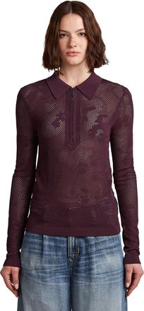G-Star 8719965012981 Pointelle Slim Polo Knit wmn