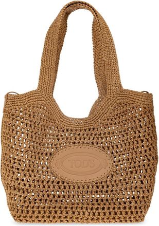 Tod's Femme, Sacs, Brun, Taille: ONE Size EBL Medium Shopper Bag
