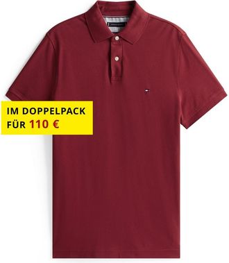 Tommy Hilfiger Piqu&eacute;-Poloshirt Regular Fit 1985 mit kleiner Logo-Stickerei in