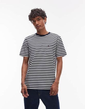 Tommy Hilfiger Essential - T-shirt coupe classique - Bleu marine rayé