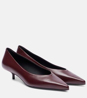 Max Mara Pumps 35 aus Leder
