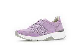 Gabor Damen Low-Top Sneaker, Frauen Halbschuhe,Plateausohle,stra&szlig;enschuhe,Strassenschuhe,Sportschuhe,Freizeitschuhe,New Flieder,40 EU / 6.5 UK