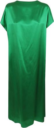 Dries Van Noten Femme, Robes, Vert, Taille: 40 FR Diria Printed Silk Midi Dress