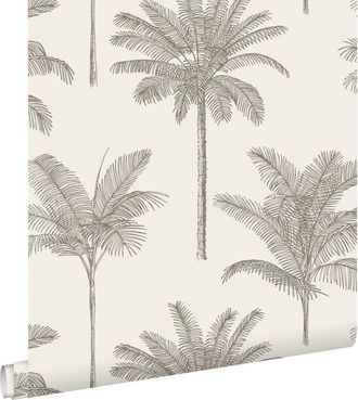 ESTAhome Estahome - papier peint palmiers beige clair
