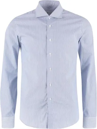 THE (ALPHABET) Homme, Chemises, Bleu, Taille: M Chemise habill&eacute;e classique &agrave; rayures