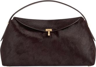 Toteme Femme, Sacs, Brun, Taille: ONE Size Clutch T-Lock