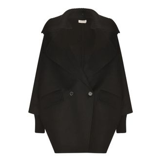 P.A.R.O.S.H. Parosh Coats Schwarz - - Coats - Damen - Schwarzk - M