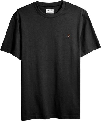 Farah T-Shirts Danny REG SS Tee, Schwarz, M EU