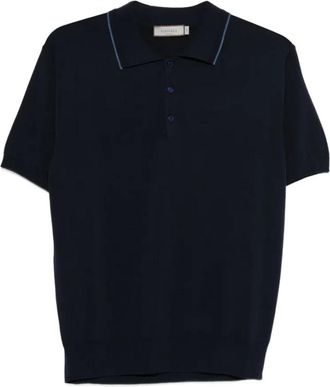 Canali Homme, Tops, Bleu, Taille: M Polo Piqu&eacute; Bord&eacute;