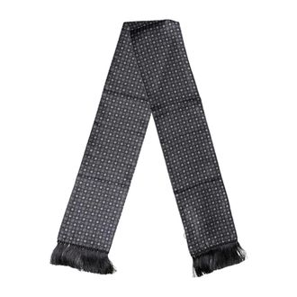 Dolce & Gabbana Homme, Accessoires, Multicolore, Taille: ONE Size Foulard &Eacute;charpe en Soie Dolce & Gabbana &agrave; Franges G&eacute;om&eacute;triques