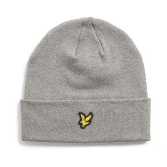 Lyle & Scott Kopfbedeckung Baumwolle Merino Beanie - - Accessories - Herren - Grau - ONE SIZE