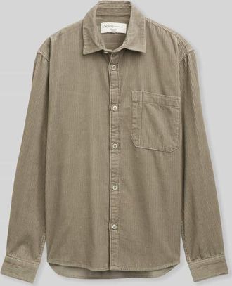 Tom Tailor Denim Freizeithemd aus Cord mit durchgehender Knopfleiste