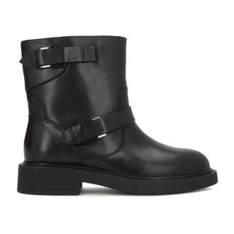 Kazar Kazar Schwarze Lederstiefeletten mit Riemen und Schnallen - - Shoes - Damen - Schwarzk - 38 EU