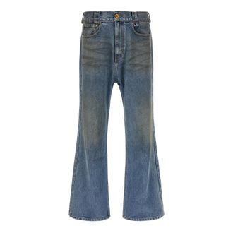 Willy Chavarria Jean &Eacute;vas&eacute; - Homme - Jeans - Bleu - Taille: W34