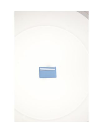 Celine Mens Medium Card Holder Sky Blue-Red Lamb Leather Umbrellas Blue/red Accessory