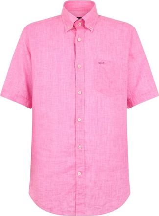 Paul & Shark Homme, Chemises, Rose, Taille: L Chemise &agrave; manches courtes avec poche